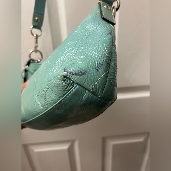 Coach | Bags | Coach Gloss Seafoam Green Signature C Hobo Purse | Poshmark